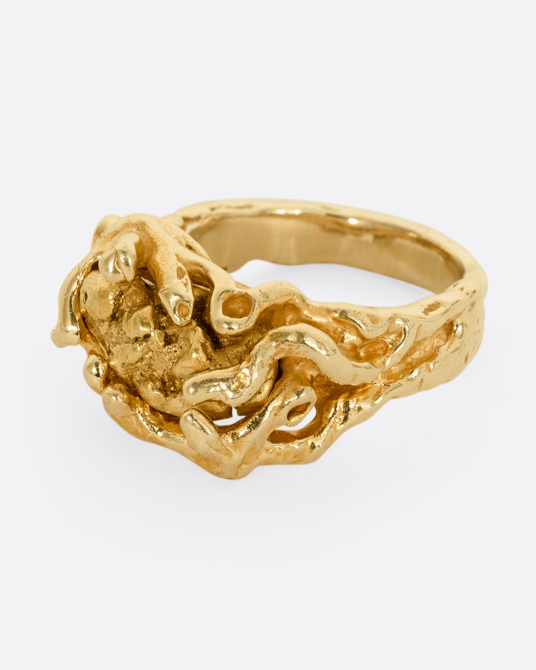 Amorphous Gold Nugget Ring – Love Adorned
