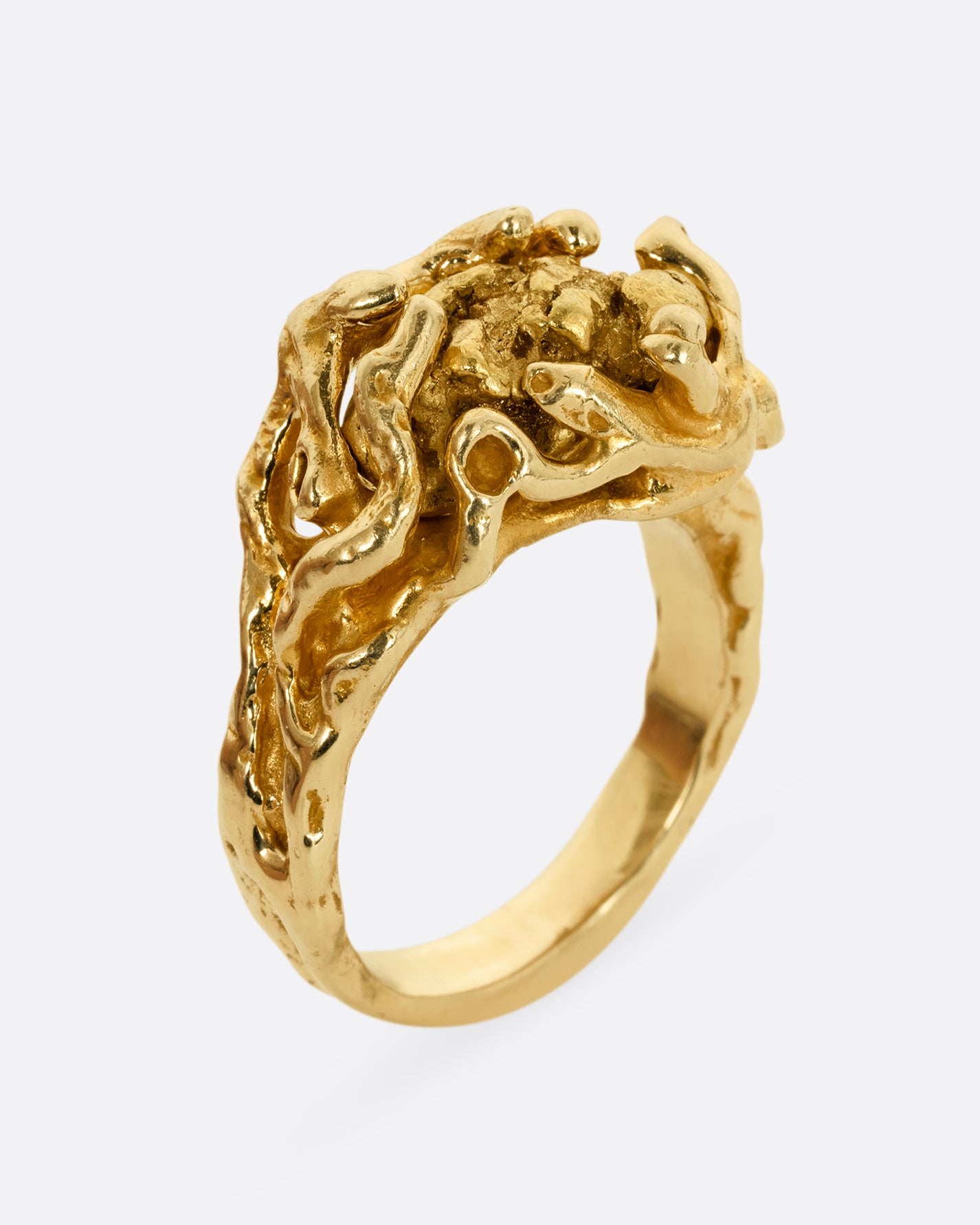 Amorphous Gold Nugget Ring – Love Adorned