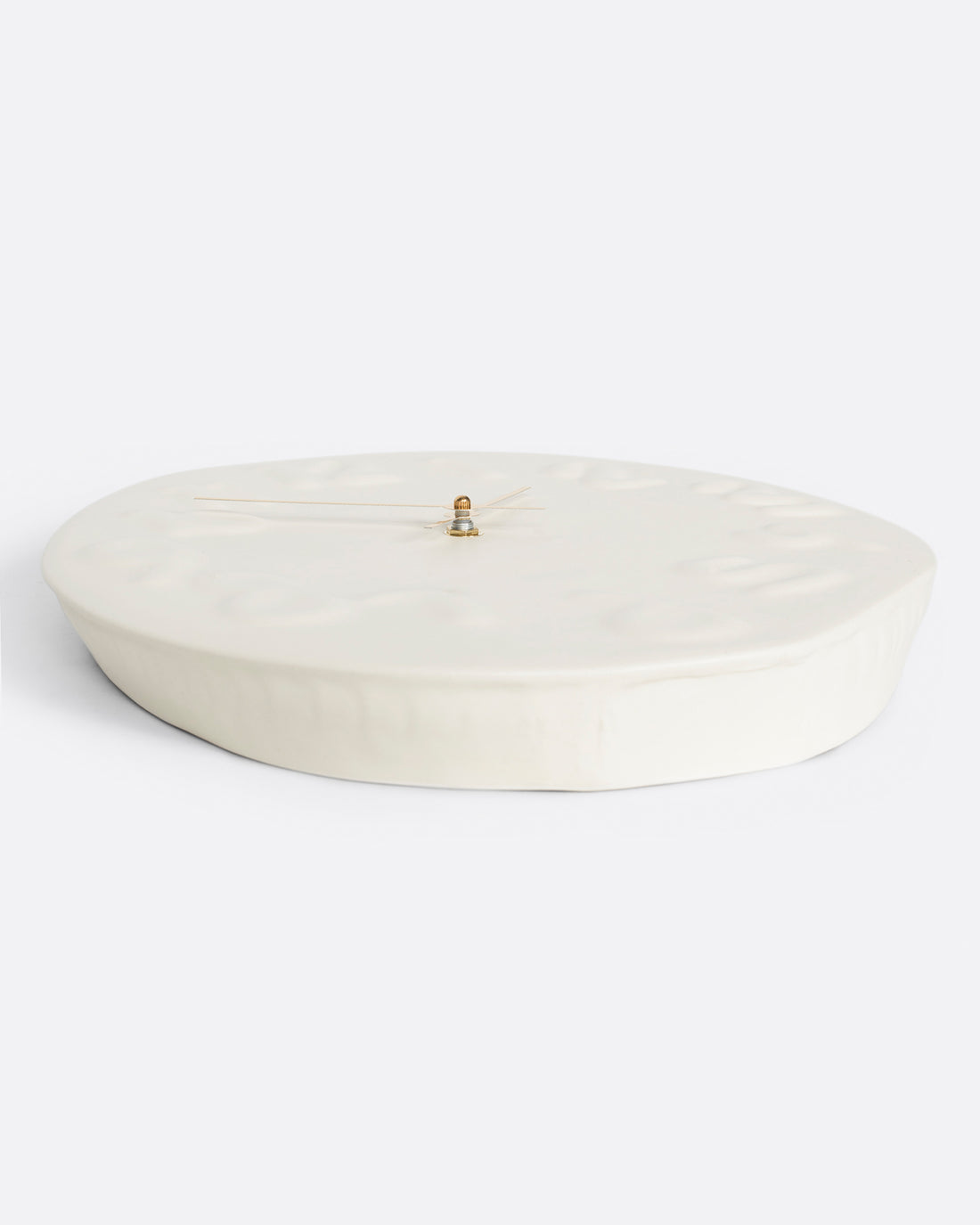 Matte Ceramic Clock with Brass Hands – Love Adorned