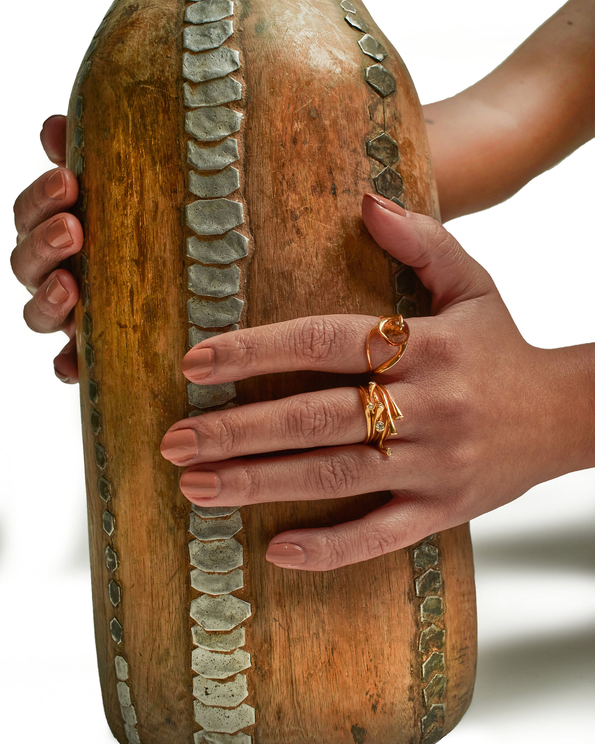 Kika Alvarenga Pink Tourmaline Concha Ring – Love Adorned