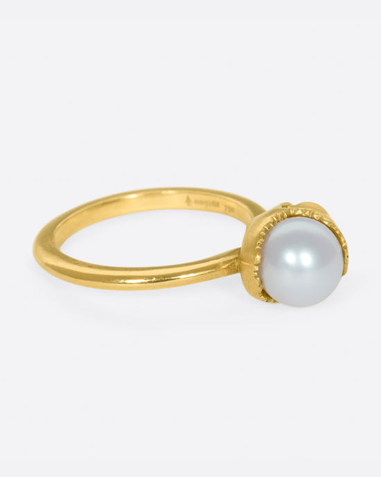 Anthony Lent Pearl Open Skull Ring – Love Adorned
