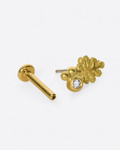 NY Adorned x Lene Vibes Oak Leaf Threadless Earring – Love Adorned