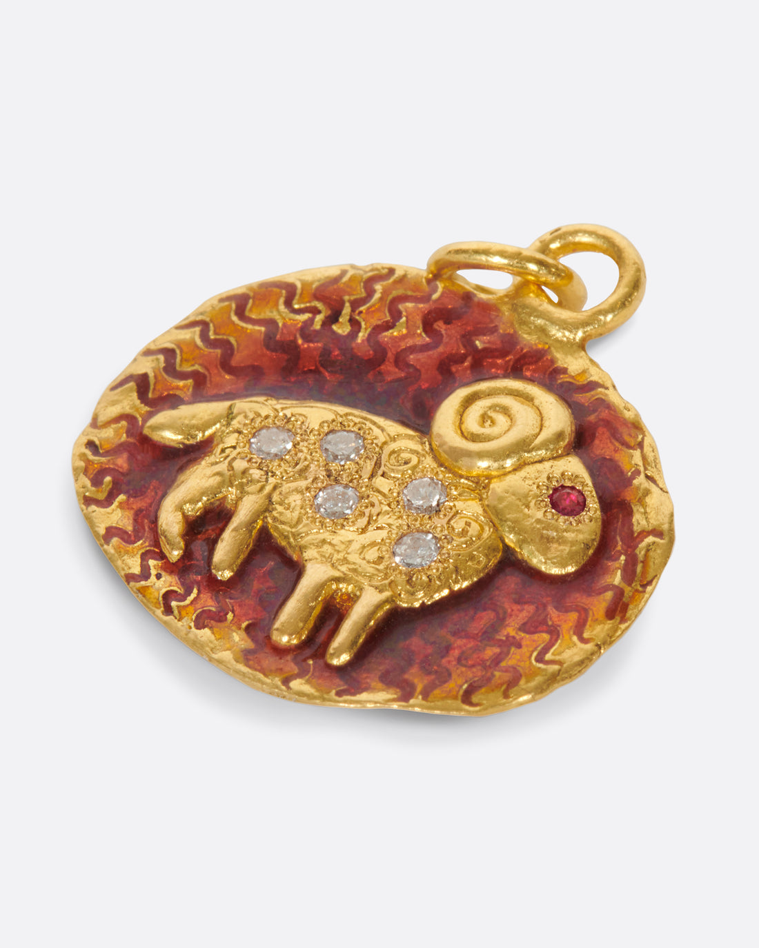 Oraik Aries Zodiac Pendant – Love Adorned